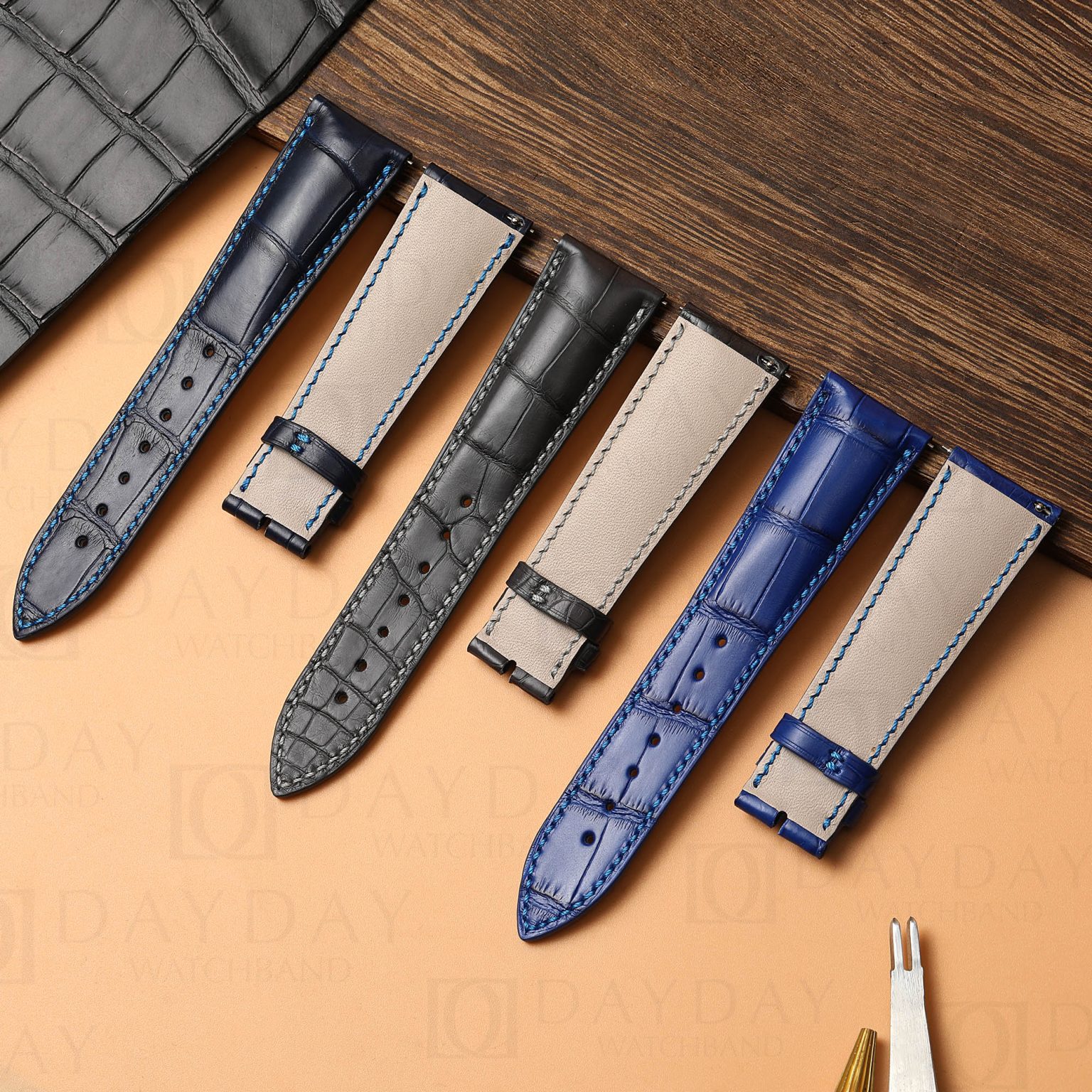 Custom Alligator Strap Replacement For Franck Muller Casablanca