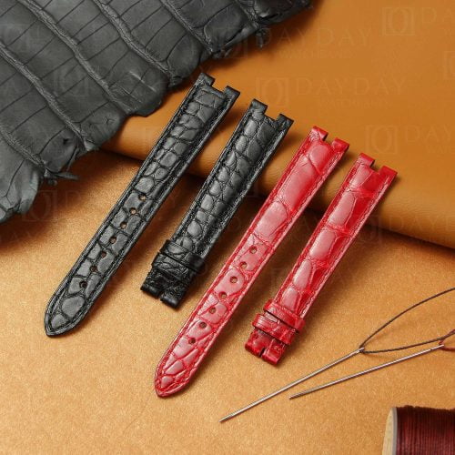 Custom watch Leather Strap for Cartier Santos Galbée Carrée