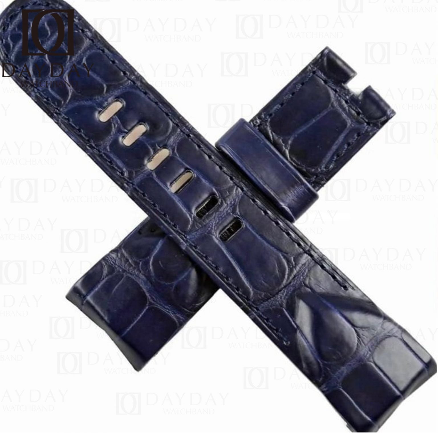Leather replacement watch strap for Corum Admirals Cup