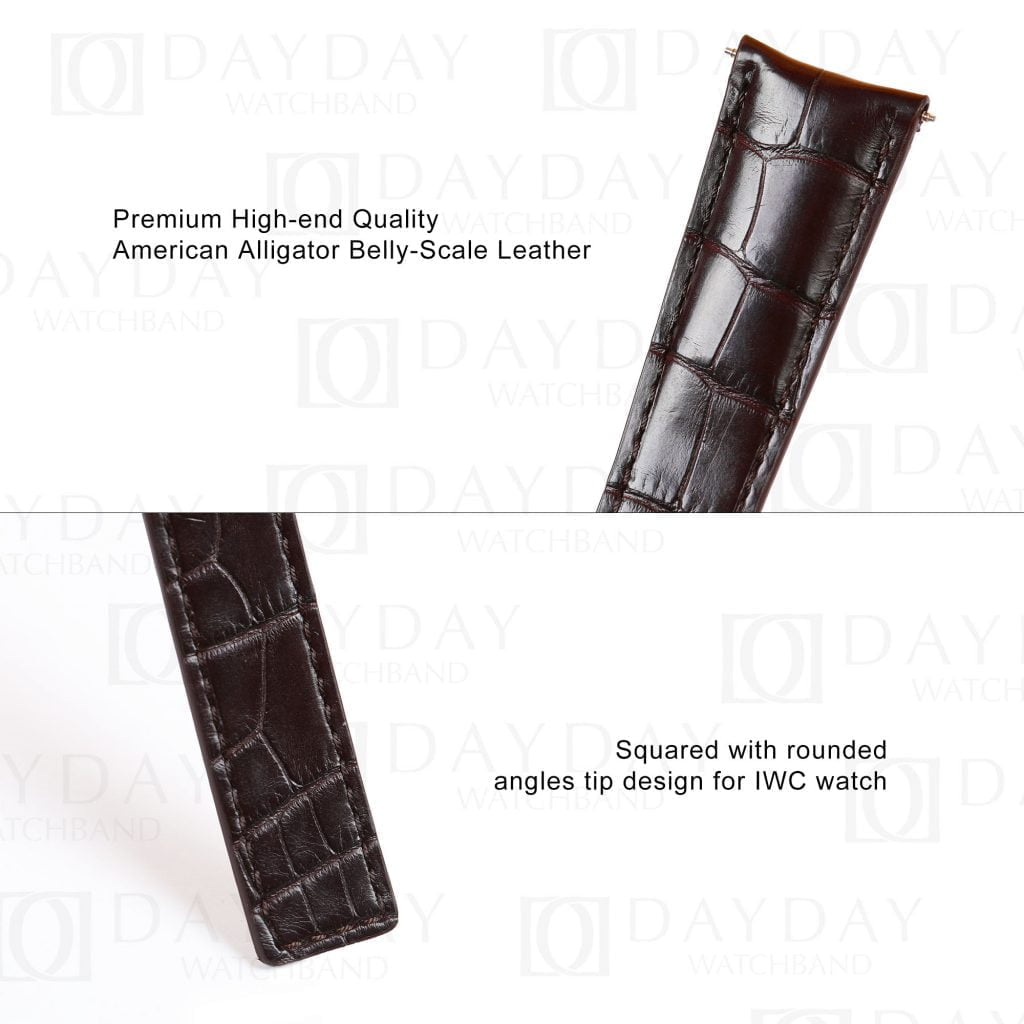 Replacement Alligator Leather Strap For TAG Heuer Carrera