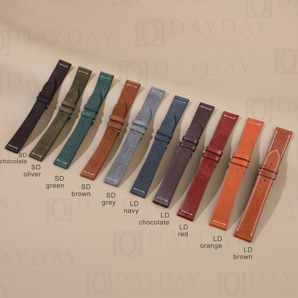 Replacement Aftermarket Calf Leather Watch Bands For Rolex