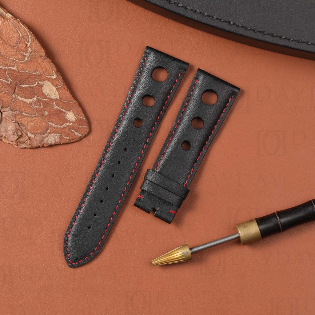 Custom rally calfskin strap watch band for Chopard Mille Miglia