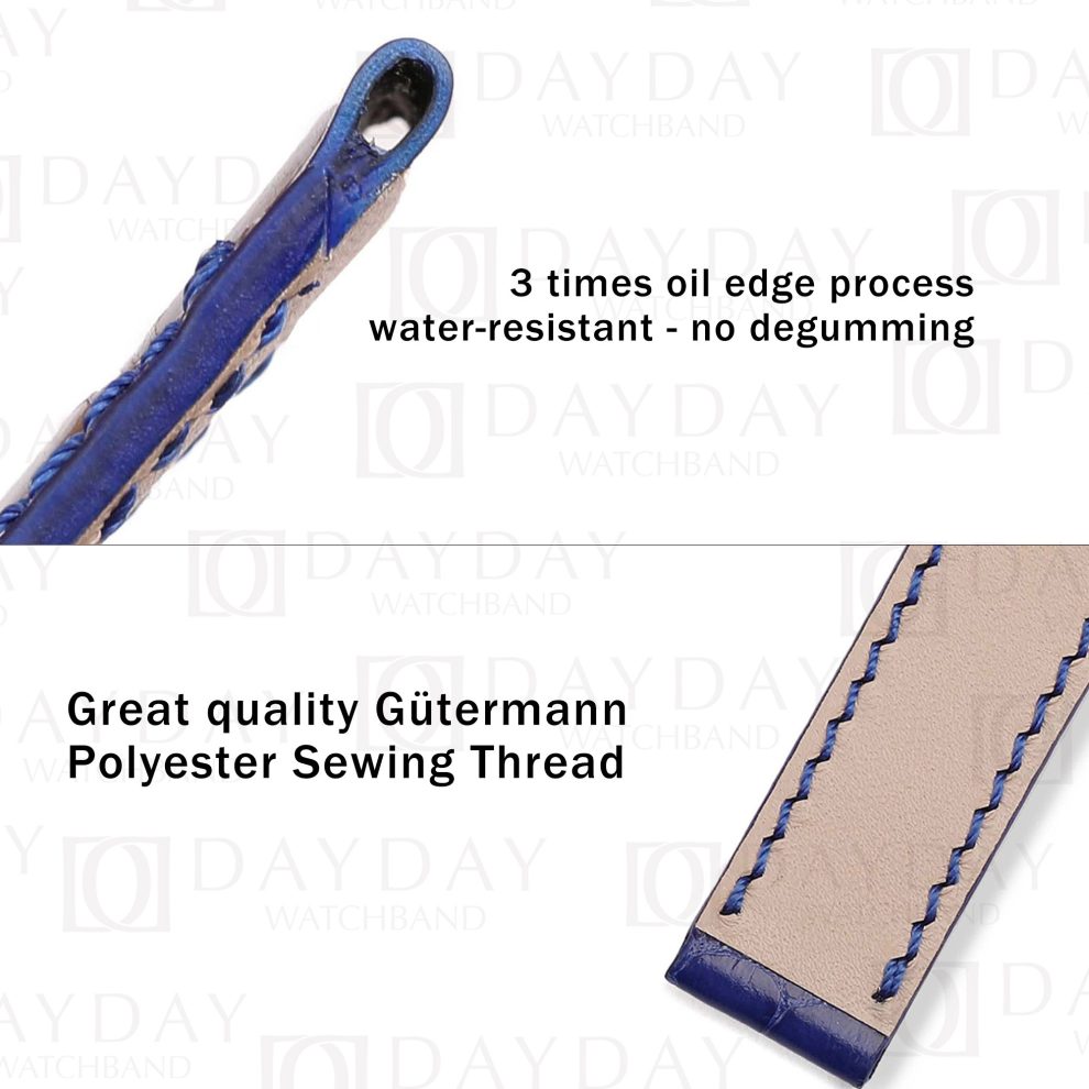 Custom alligator leather watch strap for Chopard La Strada