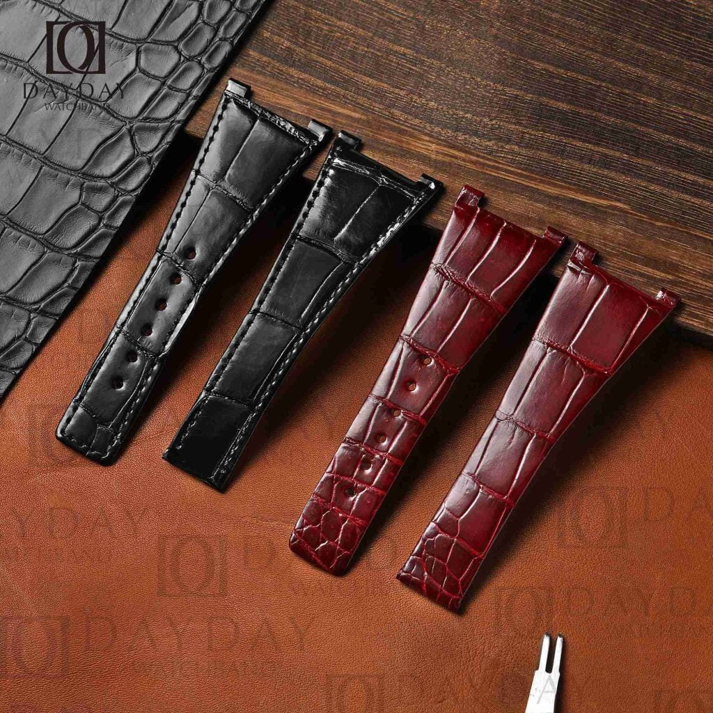 Custom Genuine Alligator Leather Strap For Omega Constellation