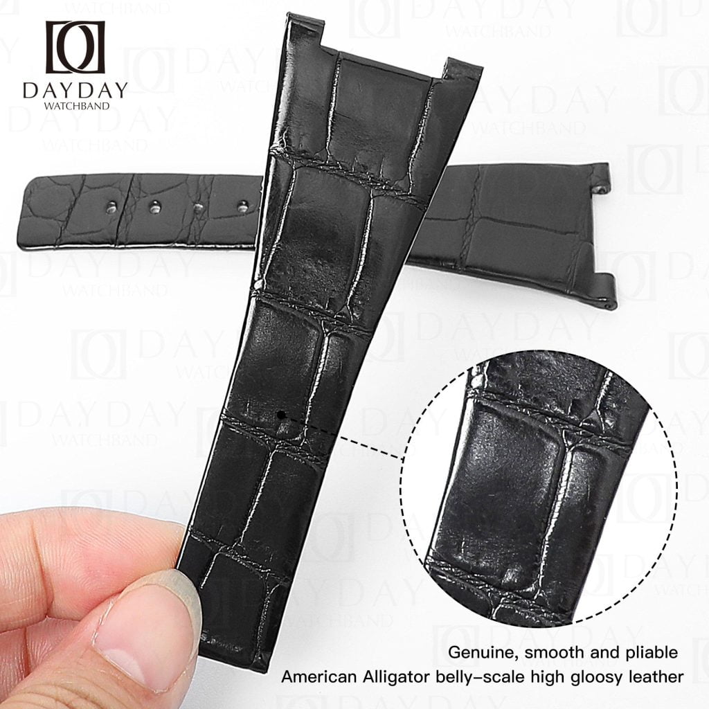Custom Genuine Alligator Leather Strap For Omega Constellation