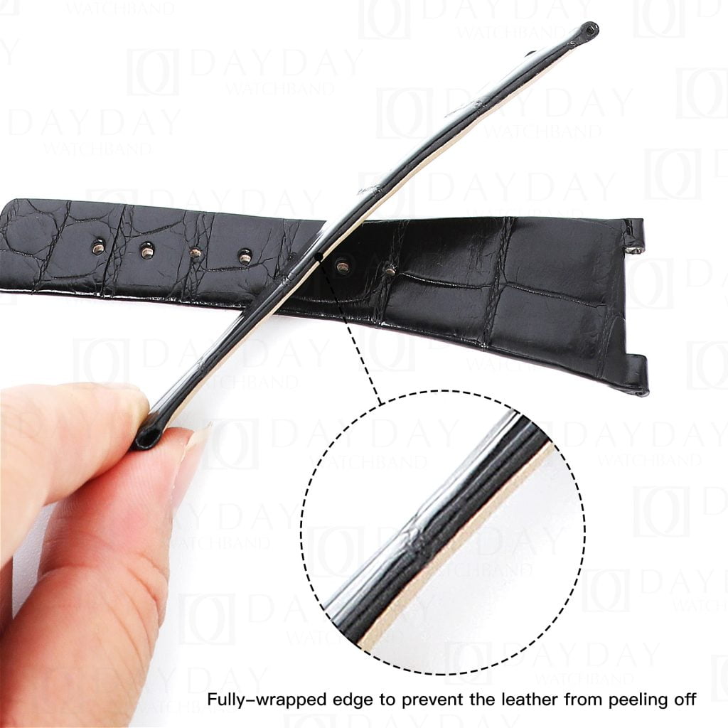 Custom Genuine Alligator Leather Strap For Omega Constellation