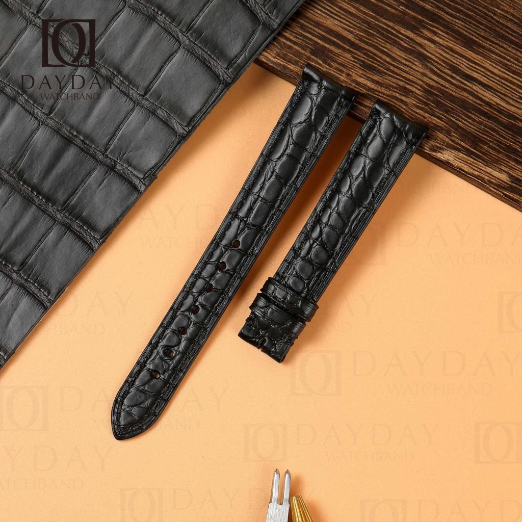 Cartier Replacement Crocodile Strap For Cartier Ronde & Tank Solo