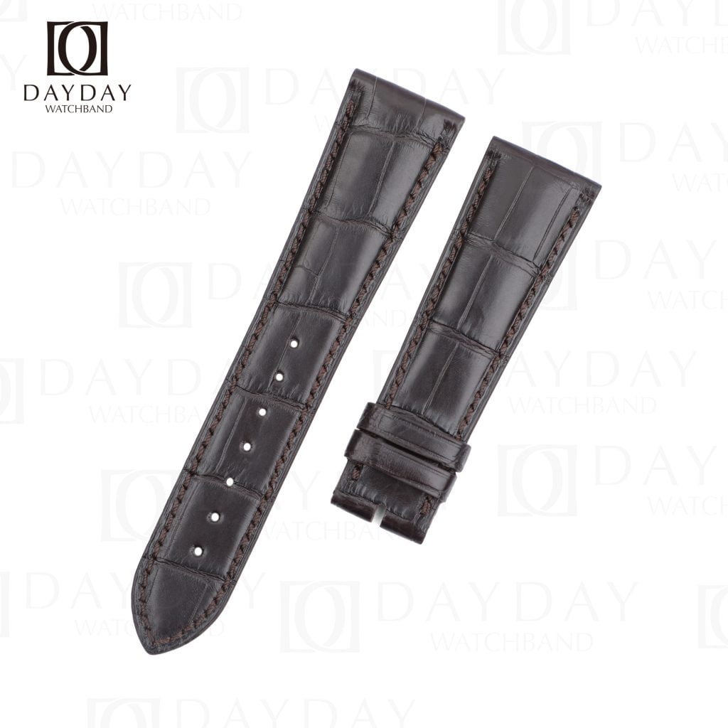 Custom Crocodile Leather Zenith EL Primero Watch Strap For Sale