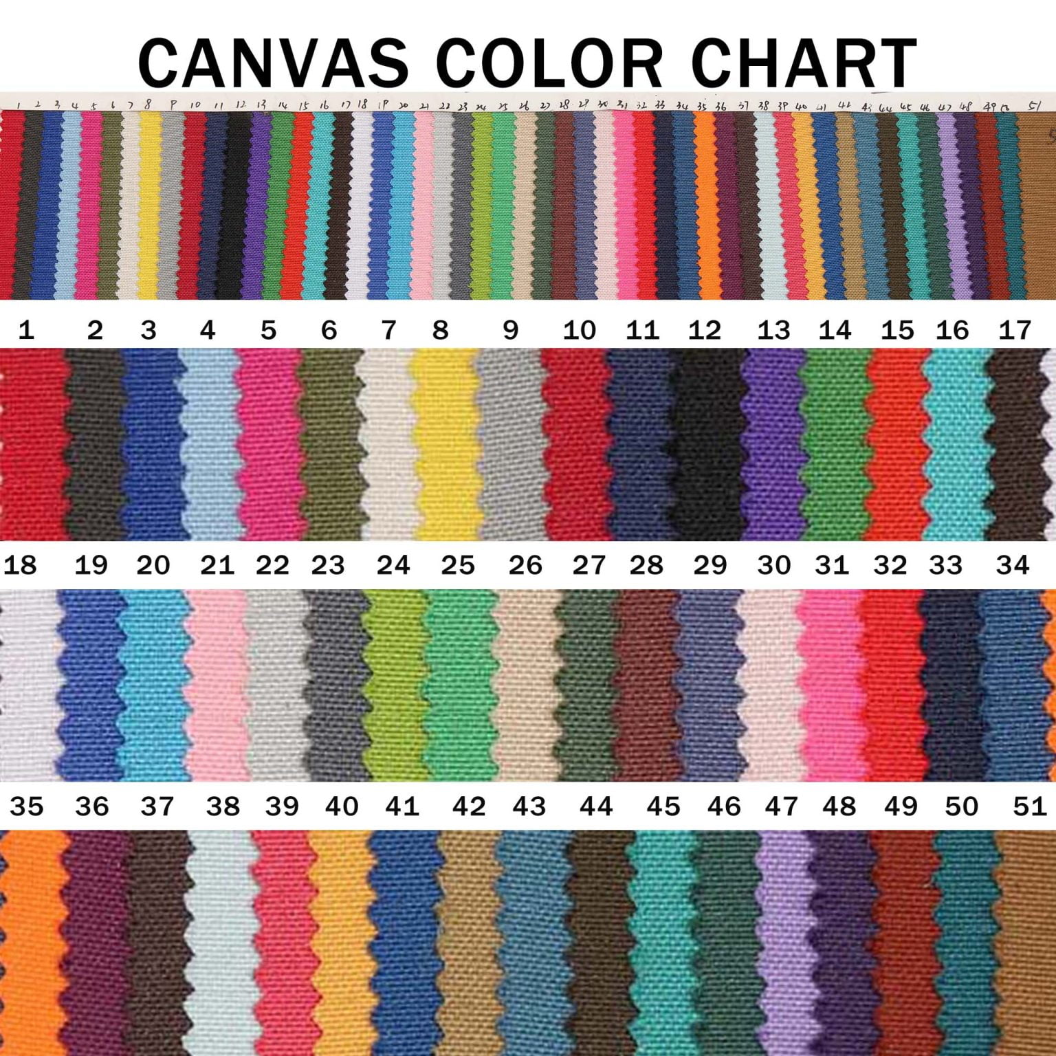 Custom Velcro Watch Strap Color Chart