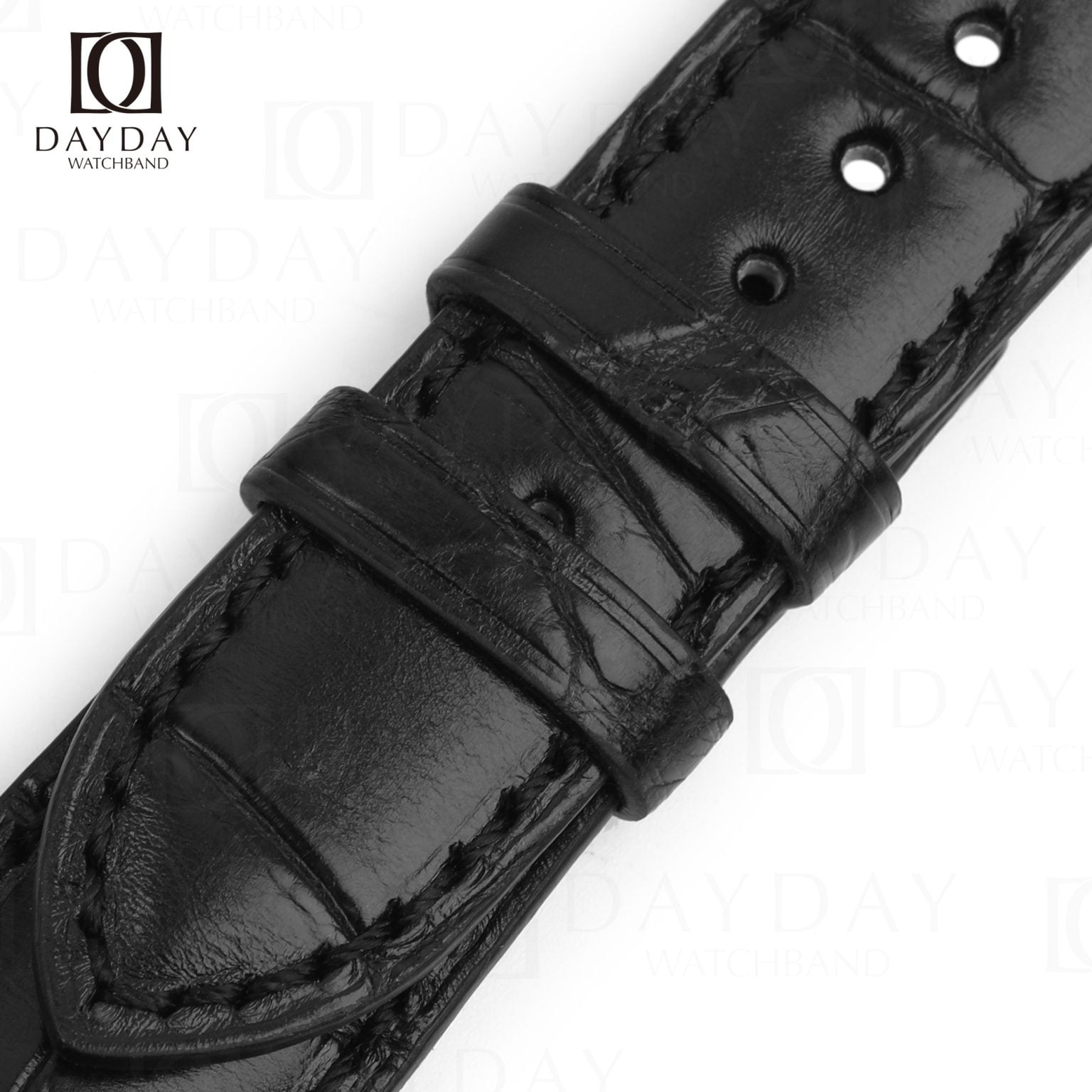 Custom Genuine Alligator Leather Bracelet For Omega Speedmaster