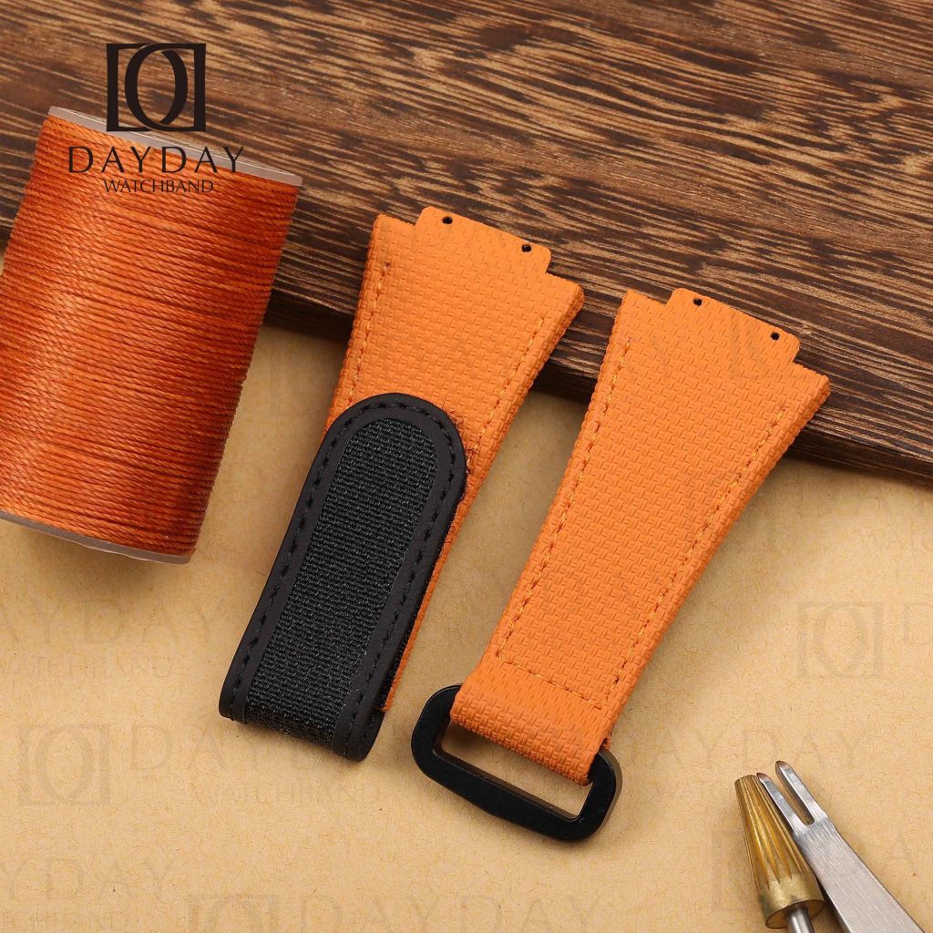 Custom Rubber Velcro Strap For Hublot Big Bang