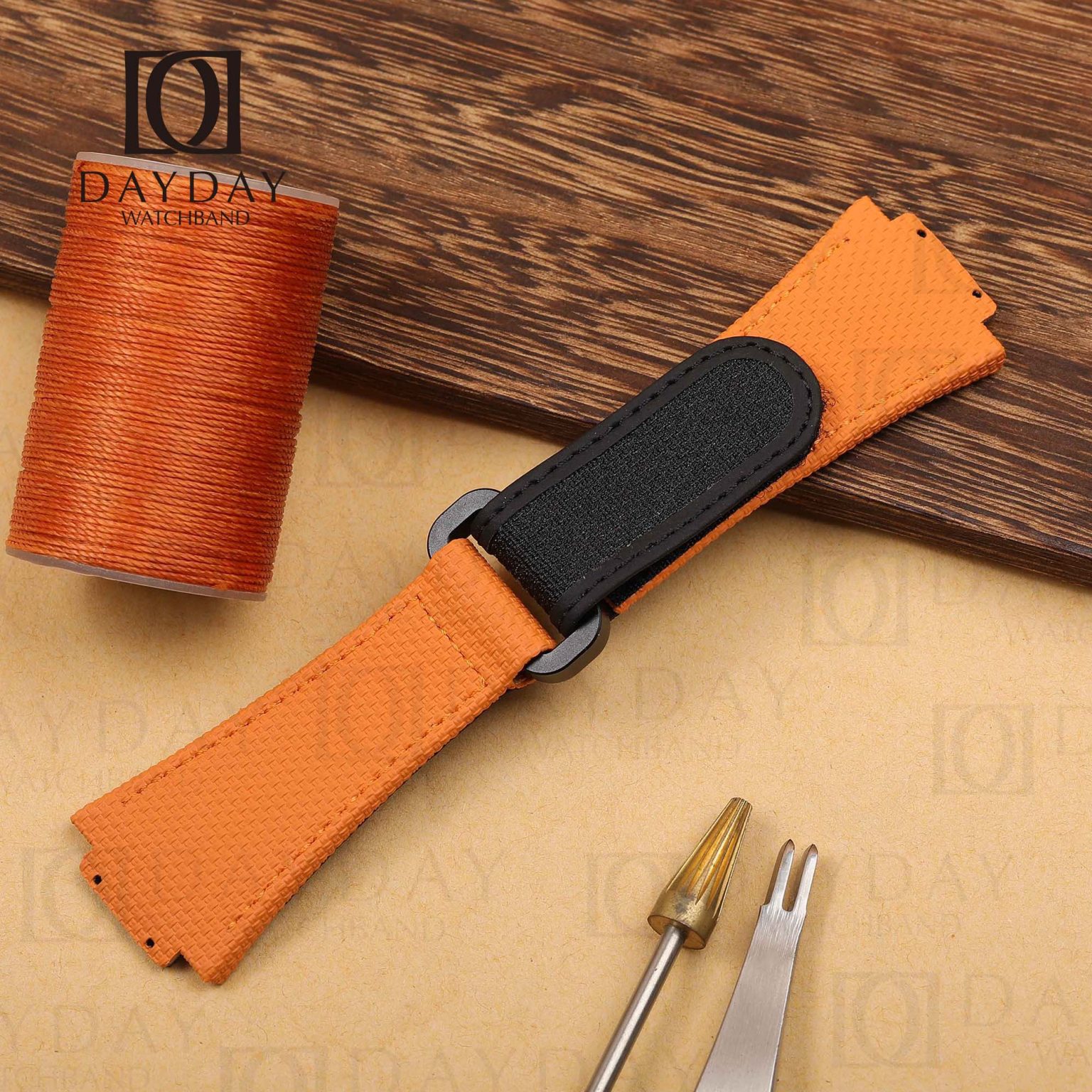 Custom Rubber Velcro Strap For Hublot Big Bang