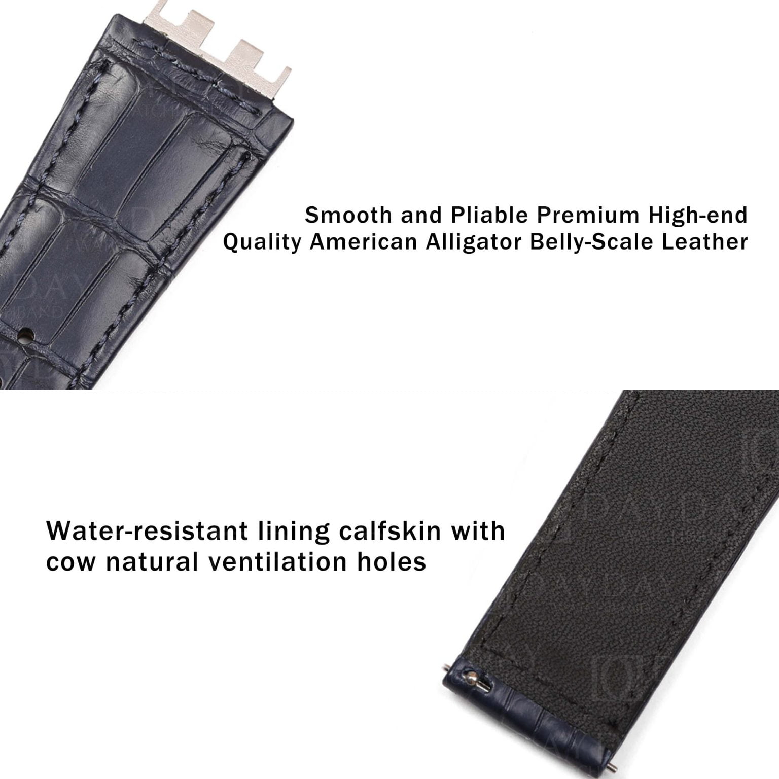 Custom Leather Watch Band Replacement For Hublot Geneve Spirit Of Big Bang