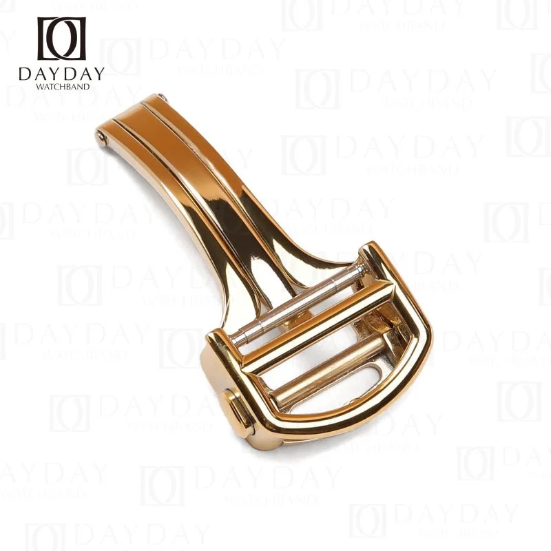 New Stainless Steel deployment buckle with push button for Cartier watches