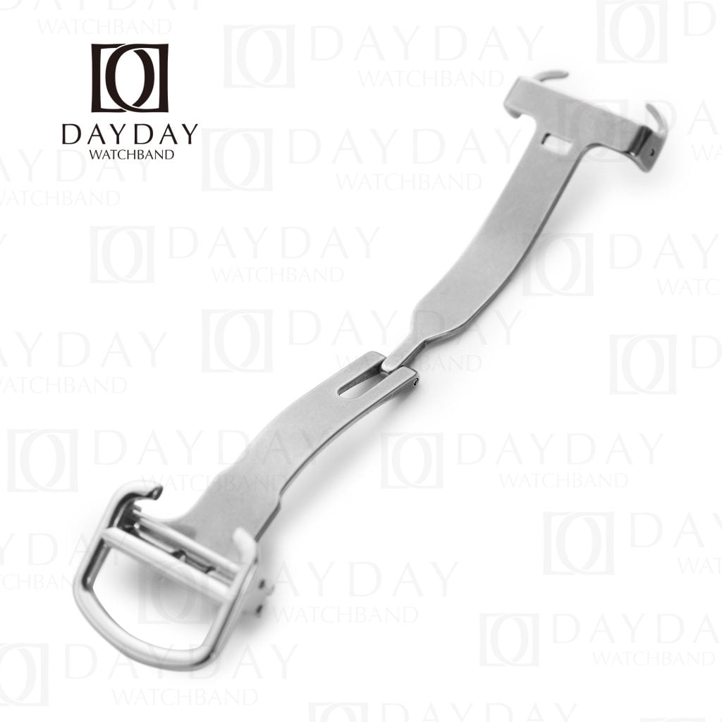Stainless Steel Double-folded Deployant Buckle For Cartier