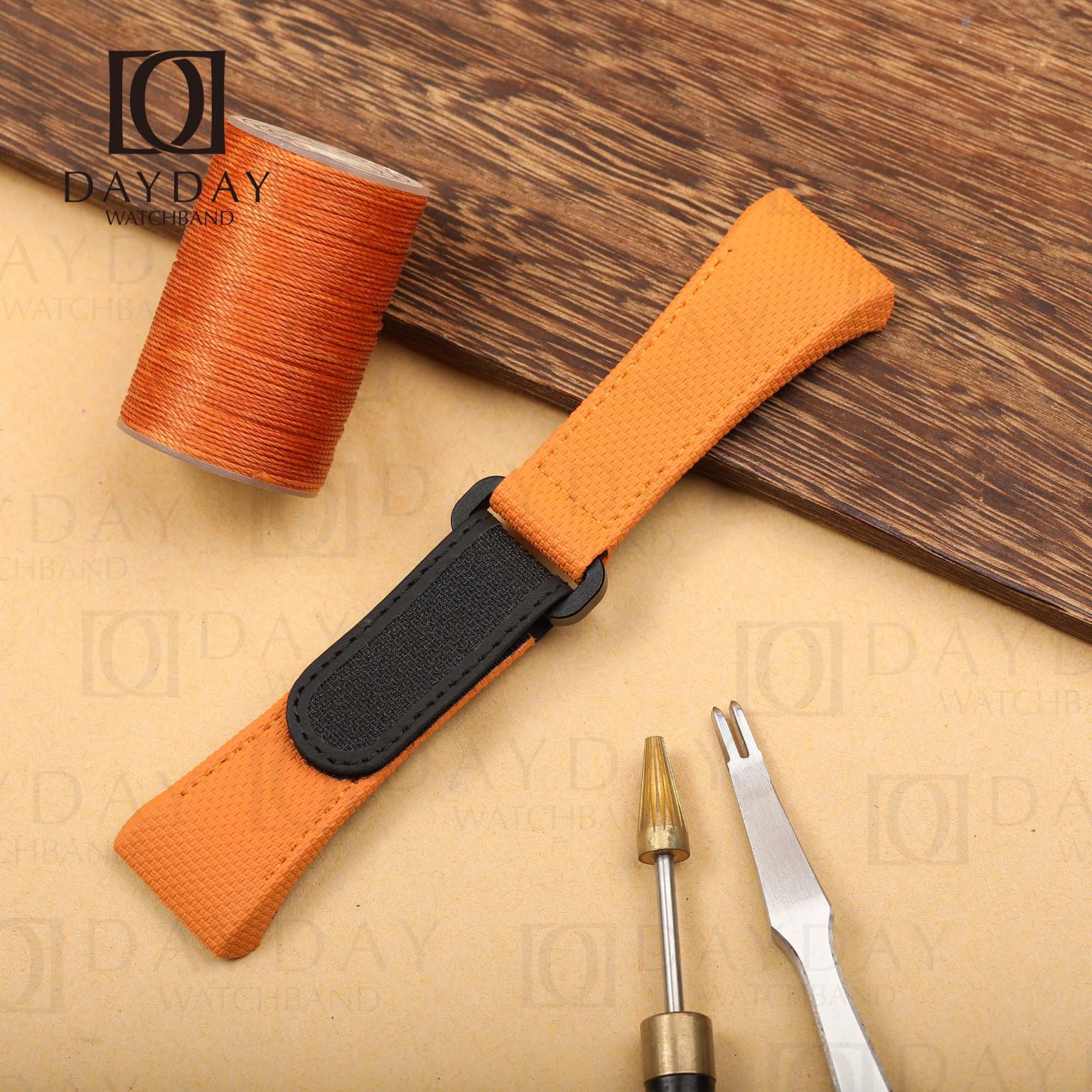Custom Rubber Velcro Strap For Franck Muller Vanguard (Multi-color)