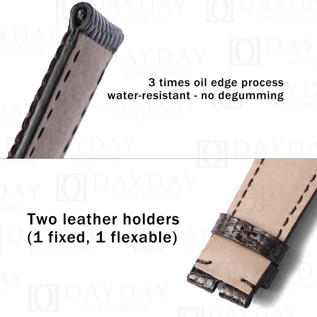 Custom Straight End Lizard Watch Strap For Rolex Omega And More