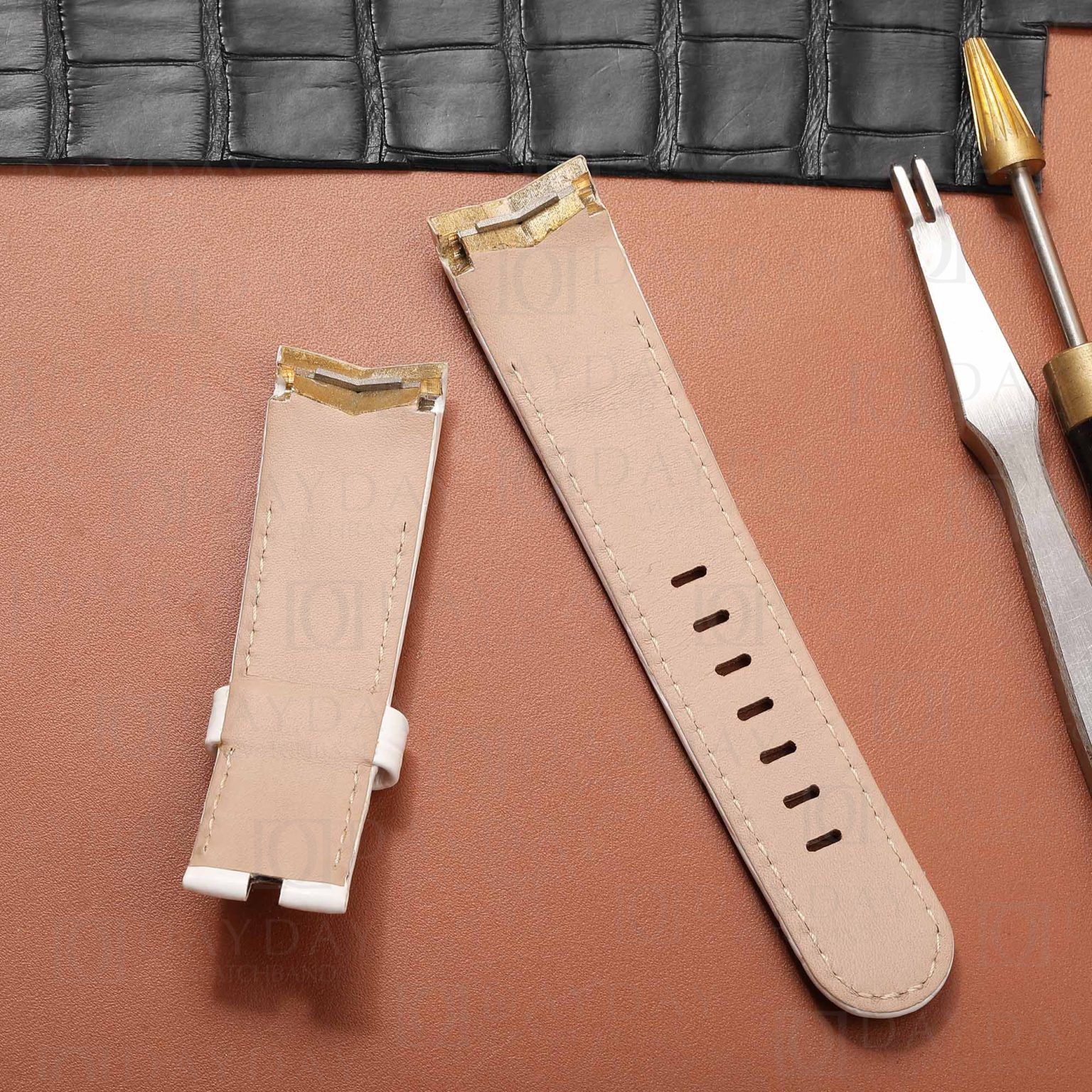 Leather Replacement Watch Strap For Corum Admirals Cup