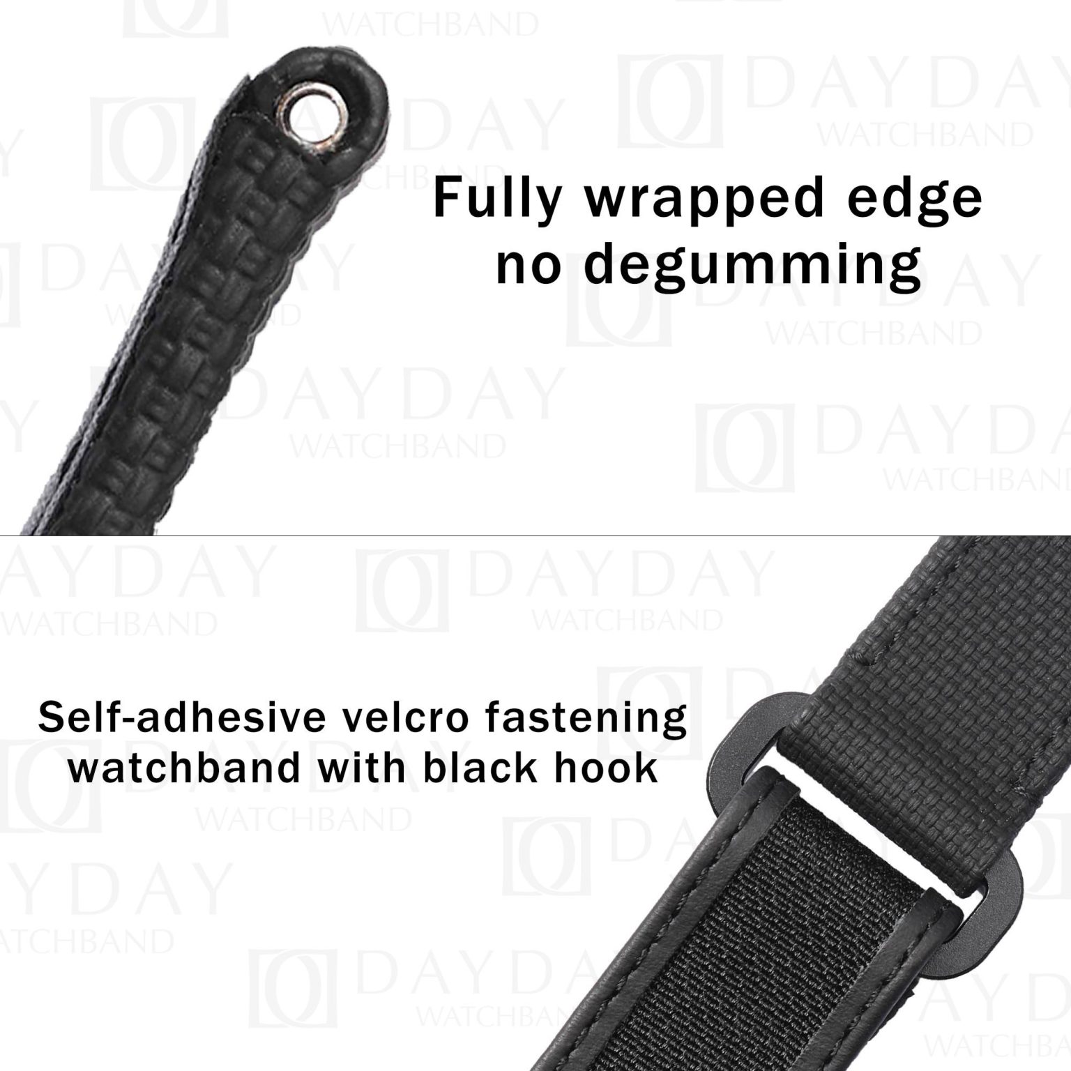 Custom Rubber Velcro Strap For Panerai | Daydaywatchband